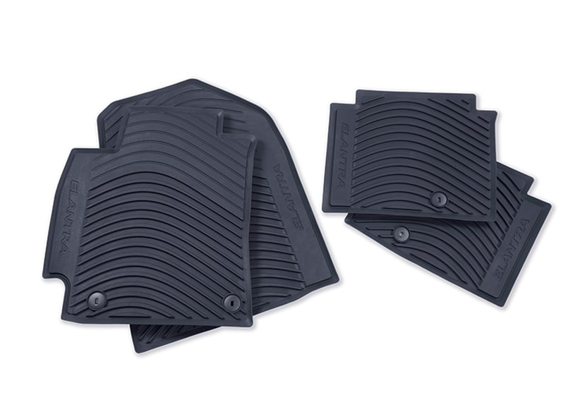 Rear rubber car mats store