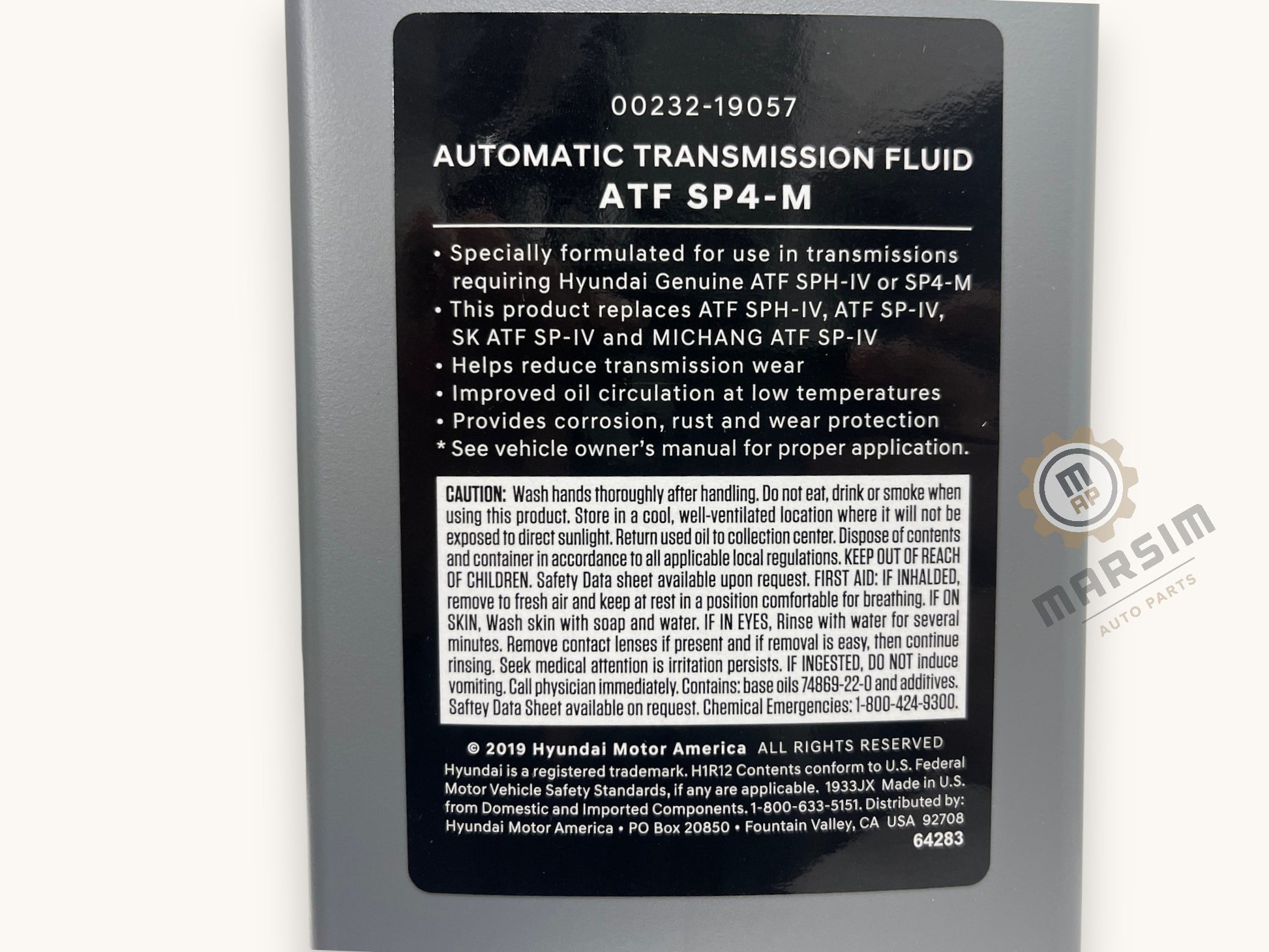 Hyundai SP4-M Automatic Transmission Fluid ATF - 1 qt. (946 mL) 00232 ...